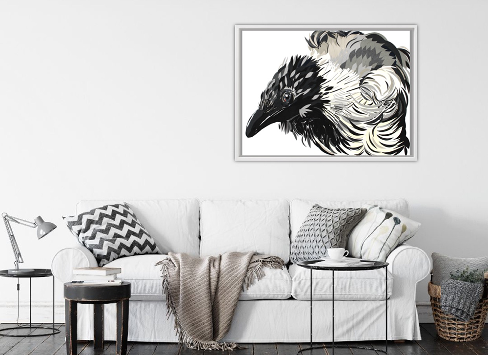 Crow collage - Ashburn Gallery - Jill Meager
